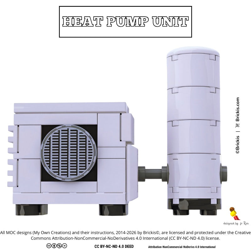 Unità pompa di calore aria-acqua LEGO® personalizzata – Brickis LEGO