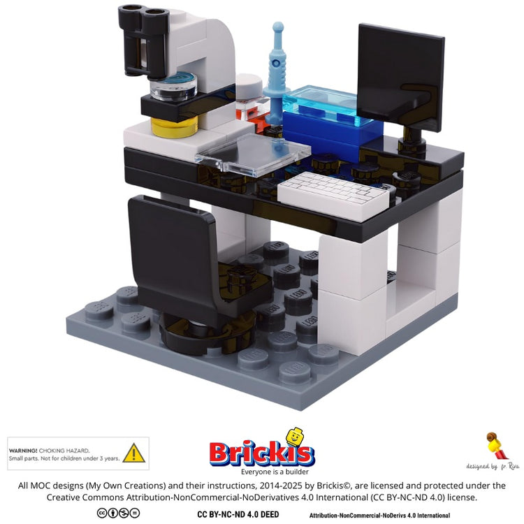 Custom LEGO® Lab Microscope Station – Brickis LEGO