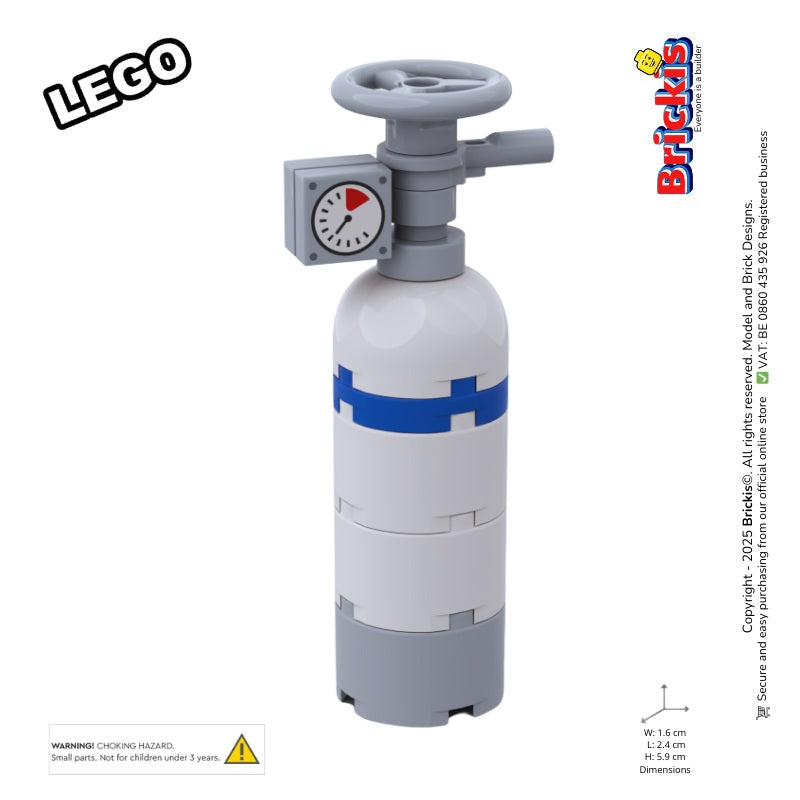 LEGO® Scale Medical Gas Tank – Brickis LEGO