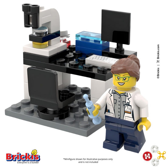 Custom LEGO® Lab Microscope Station – Brickis LEGO