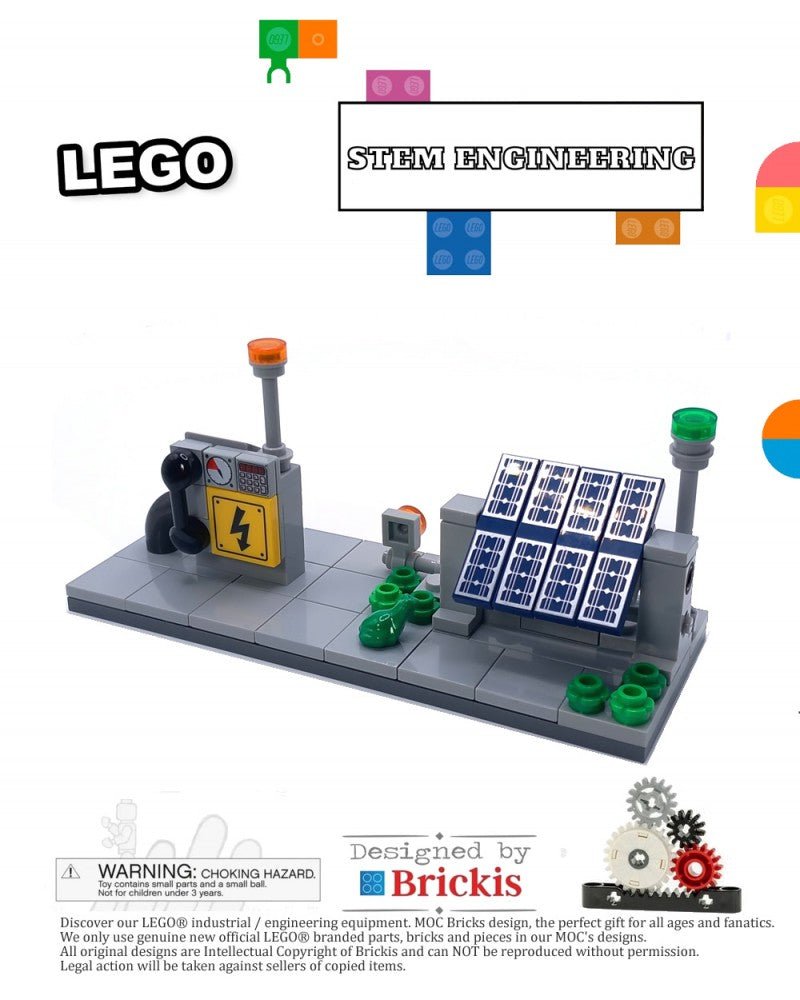 LEGO® MOC control station Solar farm renewable energy – Brickis LEGO