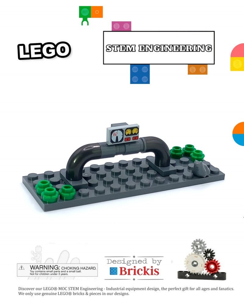 LEGO® MOC STEM Engineering crude oil pipeline terminal – Brickis LEGO