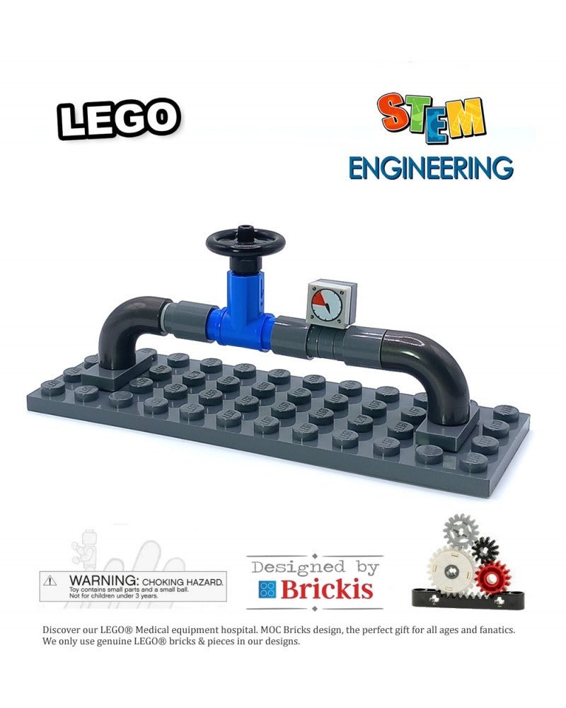 LEGO® MOC STEM Engineering valve for natural gas pipeline – Brickis LEGO