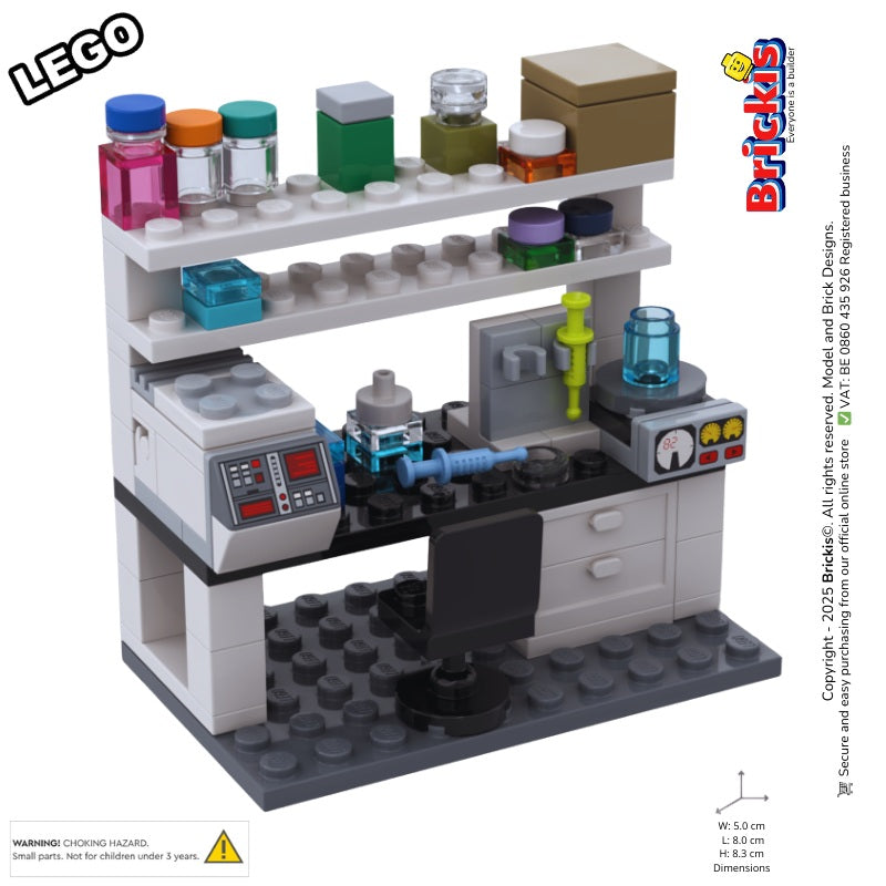 LEGO® MOC Scientist Lab Bench – Brickis LEGO